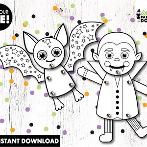 Halloween Paper Dolls, INSTANT DOWNLOAD, Printable DIY Halloween Kids ...