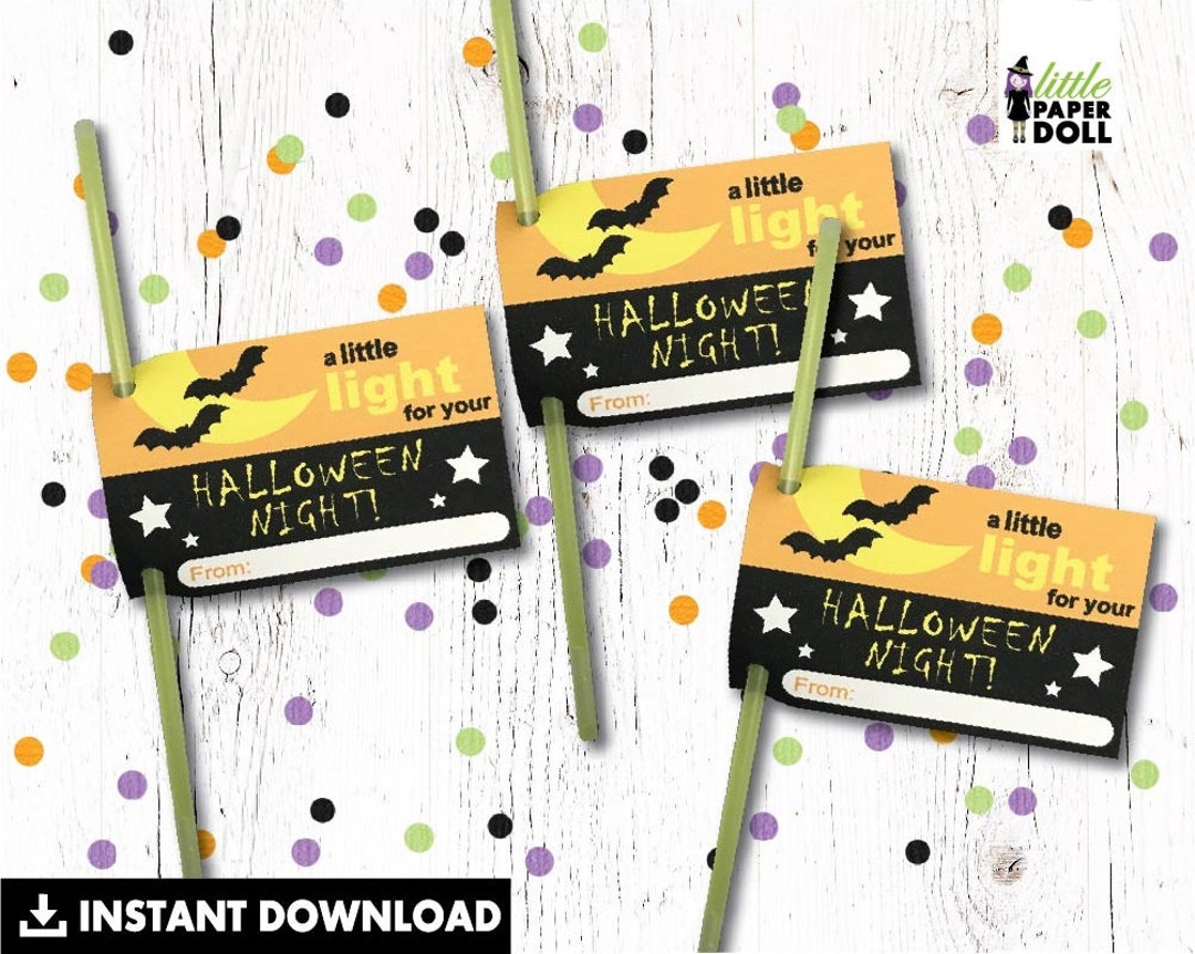 A Little Light for Your Halloween Night! INSTANT DOWNLOAD Printable ...