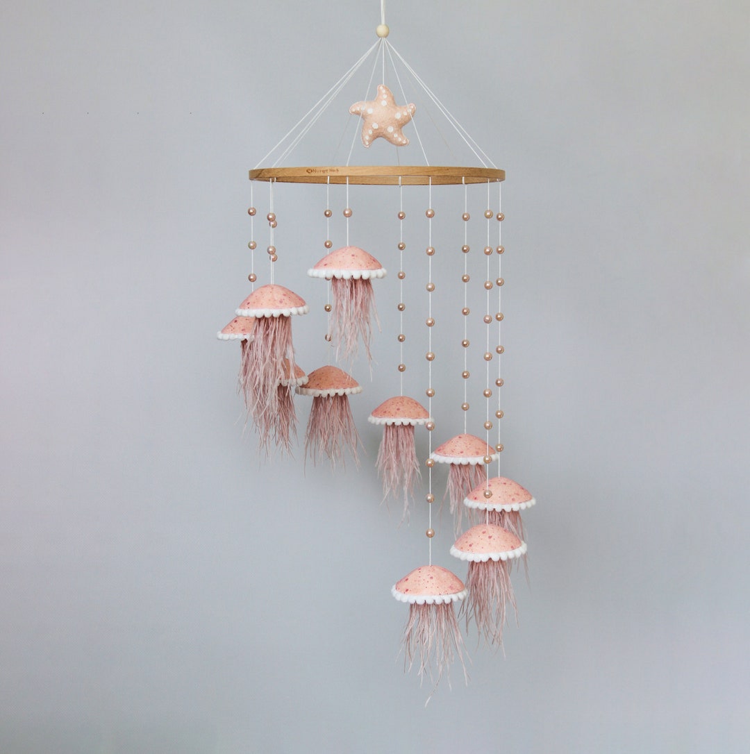 Baby Mobile With Jellyfish - Mobile Baby Ocean - Nursery Mobile for ...
