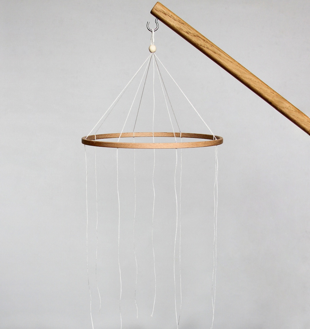 Circle Mobile Hanger - Wooden Round Hoops for Baby Crib Mobile - Baby ...