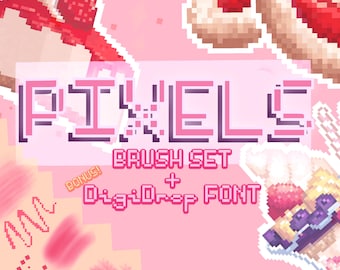 Pixel Art Procreate Brush Pack - Etsy