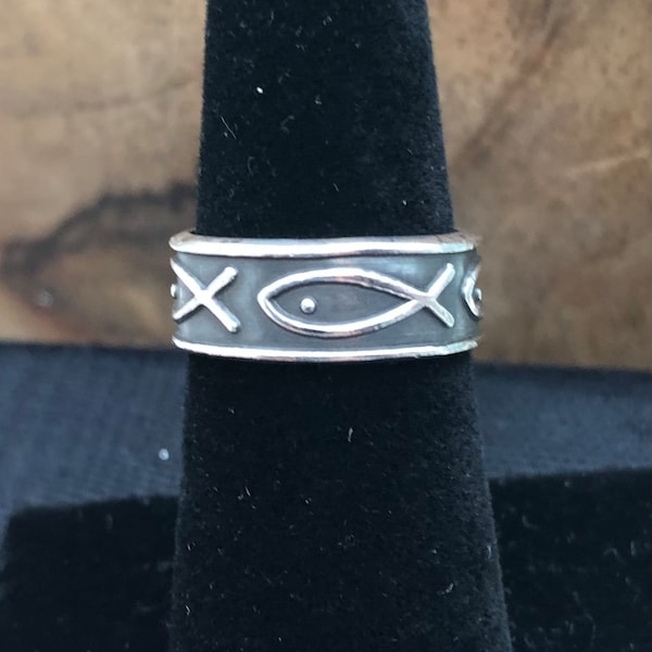 Ichthus Fish Ring - Etsy