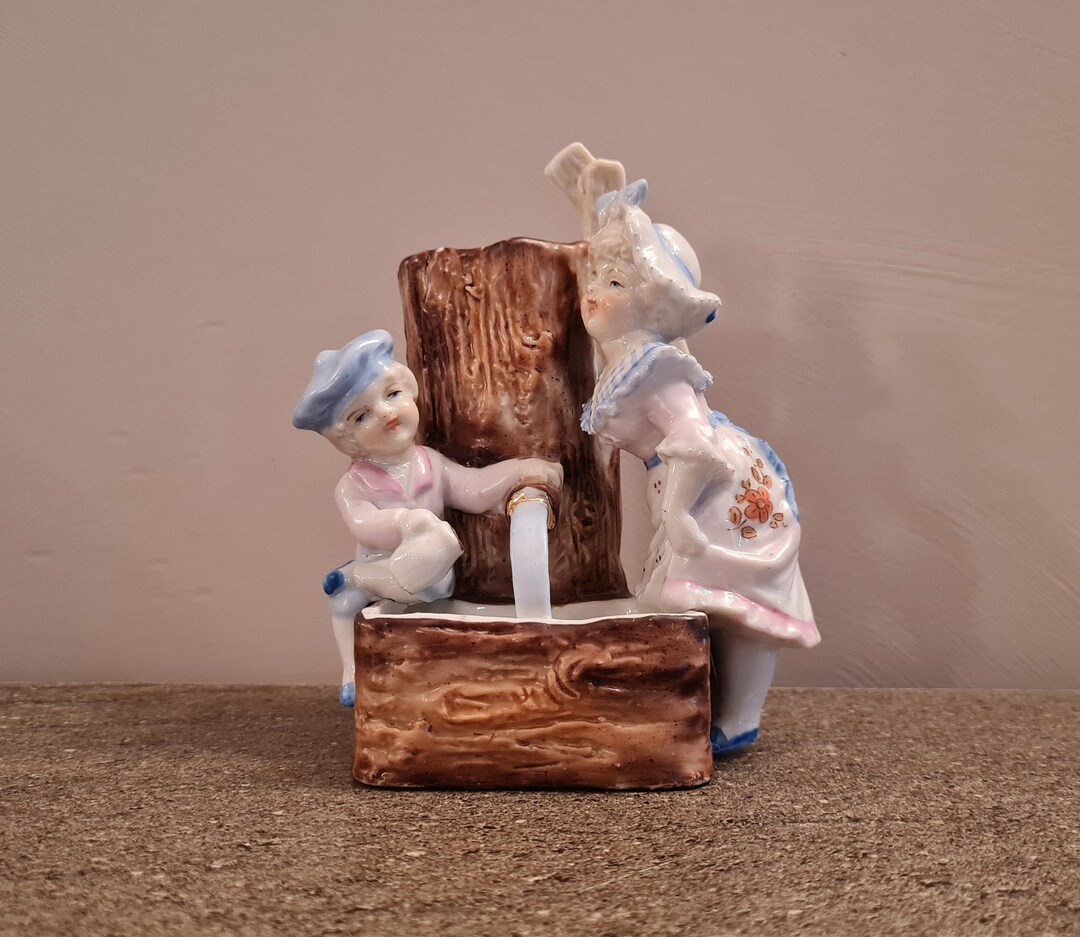 Old Pyrogen, Match Holder & Scraper, Polychrome Porcelain, the 2 ...