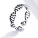 Sterling Silver 925 DNA Ringdouble Helix Biología | Etsy