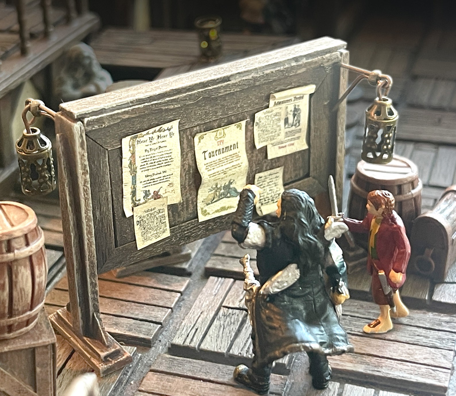 CUSTOM Sign Notice Board Miniature With Character Wanted - Etsy