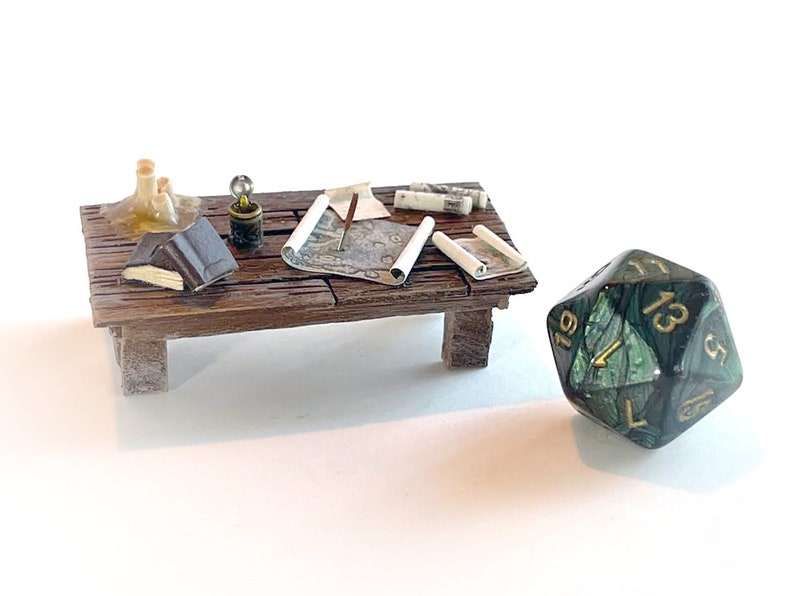 Adventurer Table With Chair Painted TTRPG Table Top Role - Etsy