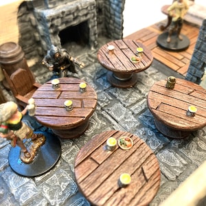 Tavern Tables Set - for Table Top RPG Role Playing Games Four [4 ...