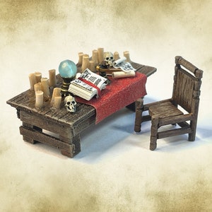 Enchantment Table With Chair - Miniature Painted Furniture, for Any ...