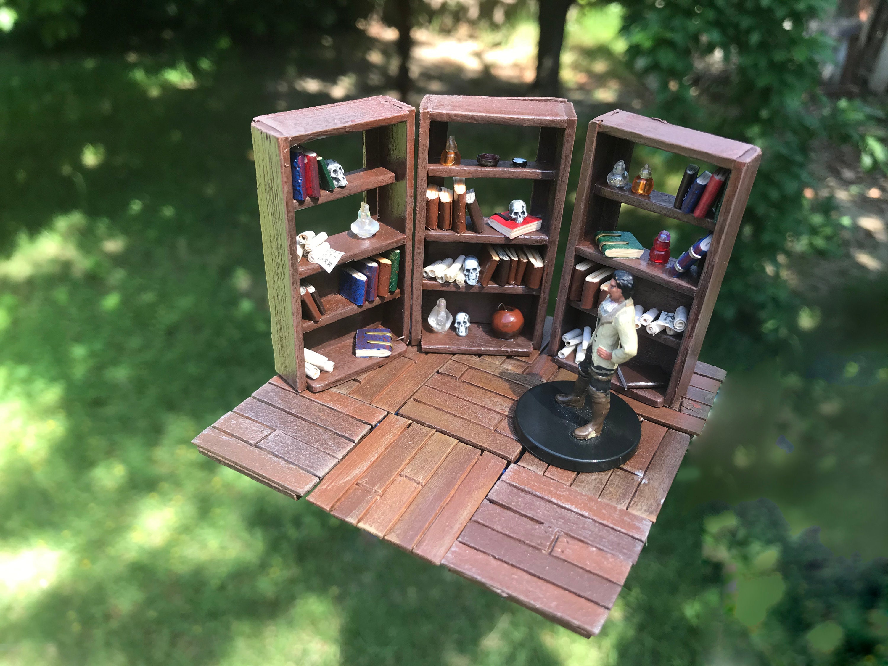 Wizard's Bookshelf 100% Handmade and Painted Scatter - Etsy UK