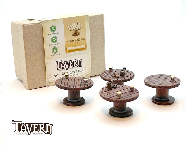 Tavern Tables Set for Table Top RPG Role Playing Games Four - Etsy