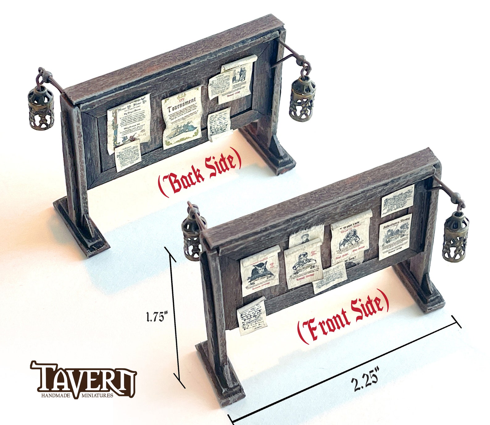 CUSTOM Sign Notice Board Miniature With Character Wanted - Etsy