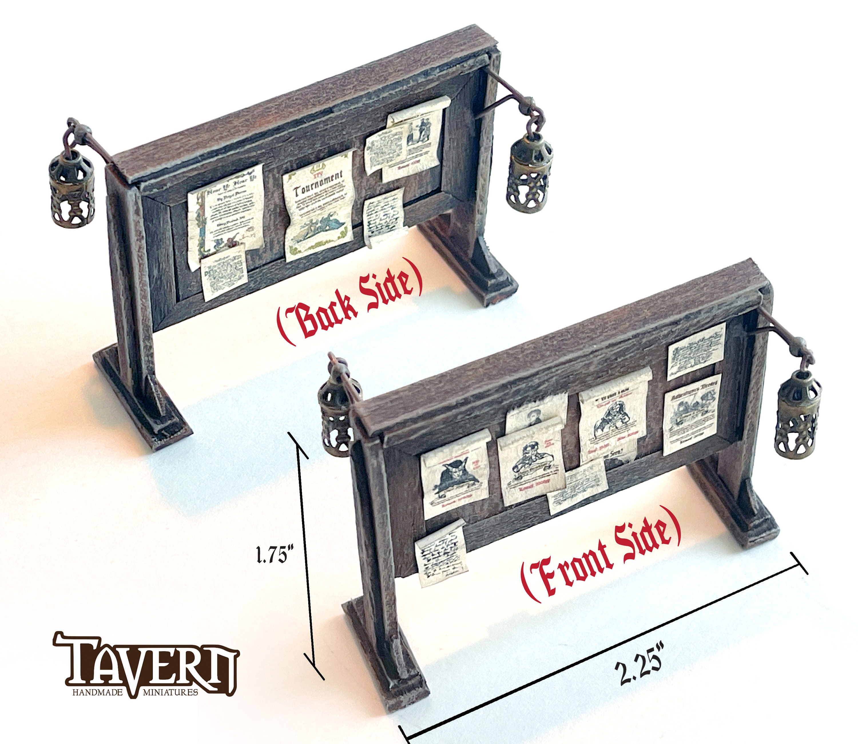 CUSTOM Sign Notice Board Miniature With Character Wanted - Etsy