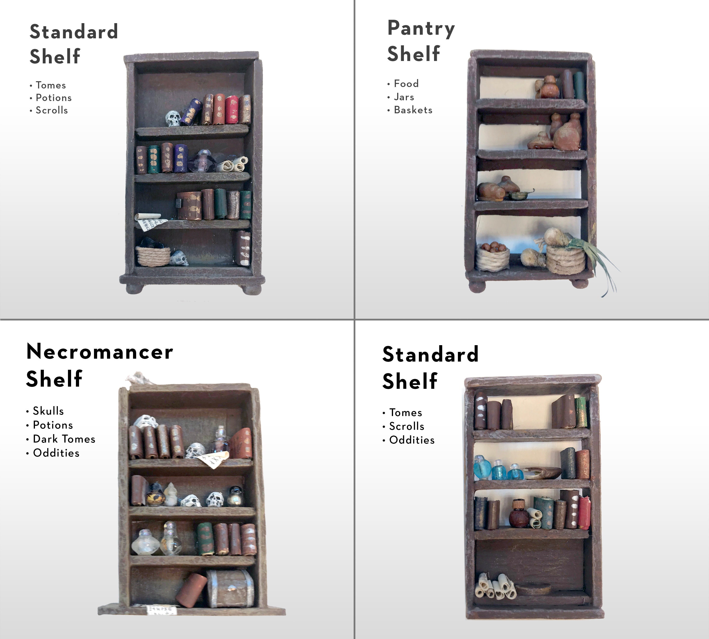 Wizard's Bookshelf 100% Handmade and Painted Scatter - Etsy UK