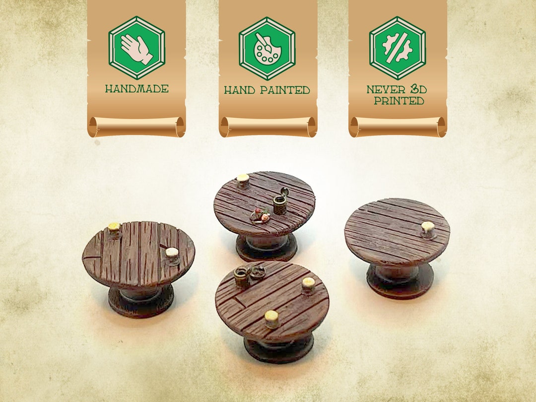 Tavern Tables Set - for Table Top RPG Role Playing Games Four [4 ...