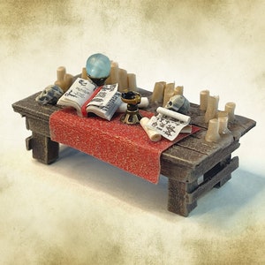 Enchantment Table With Chair - Miniature Painted Furniture, for Any ...