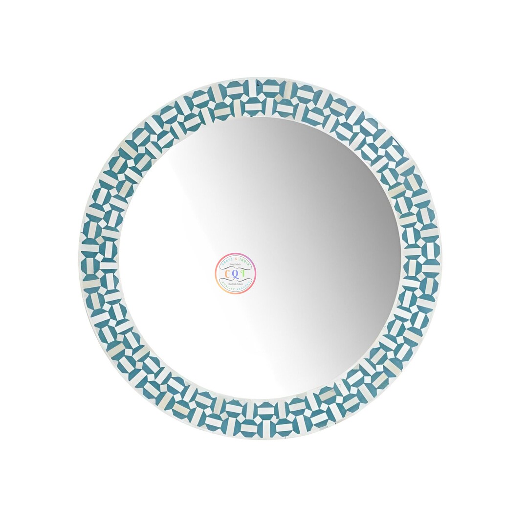 Handmade Bone Inlay Round Mirror Bohemian Round Wall Decor - Etsy