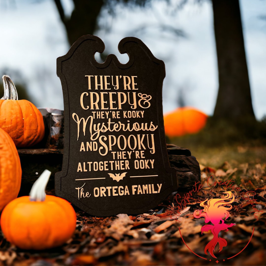 Halloween Altogether Ooky Family Sign - Etsy