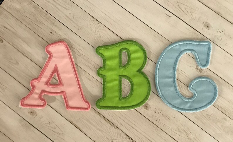 Alpha Letter, Emma Font, 3 Inch, Iron On, Alphabet Patch, Fabric ...