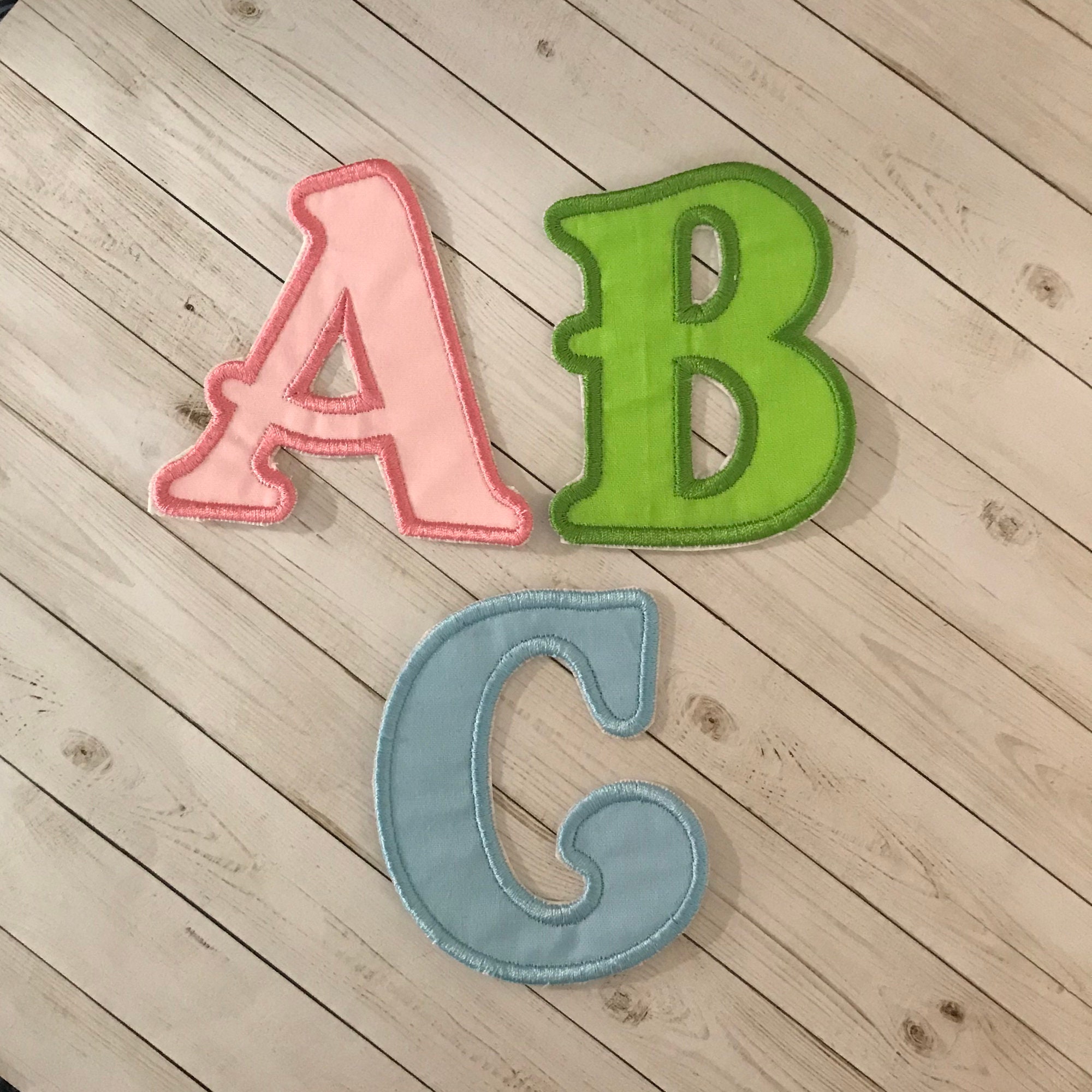 Alpha Letter, Emma Font, 3 Inch, Iron On, Alphabet Patch, Fabric ...