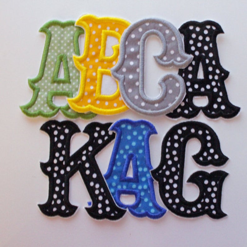 Iron on Patch, 5 Inch, Wanda Font, Alphabet Patch, Iron on Letter ...