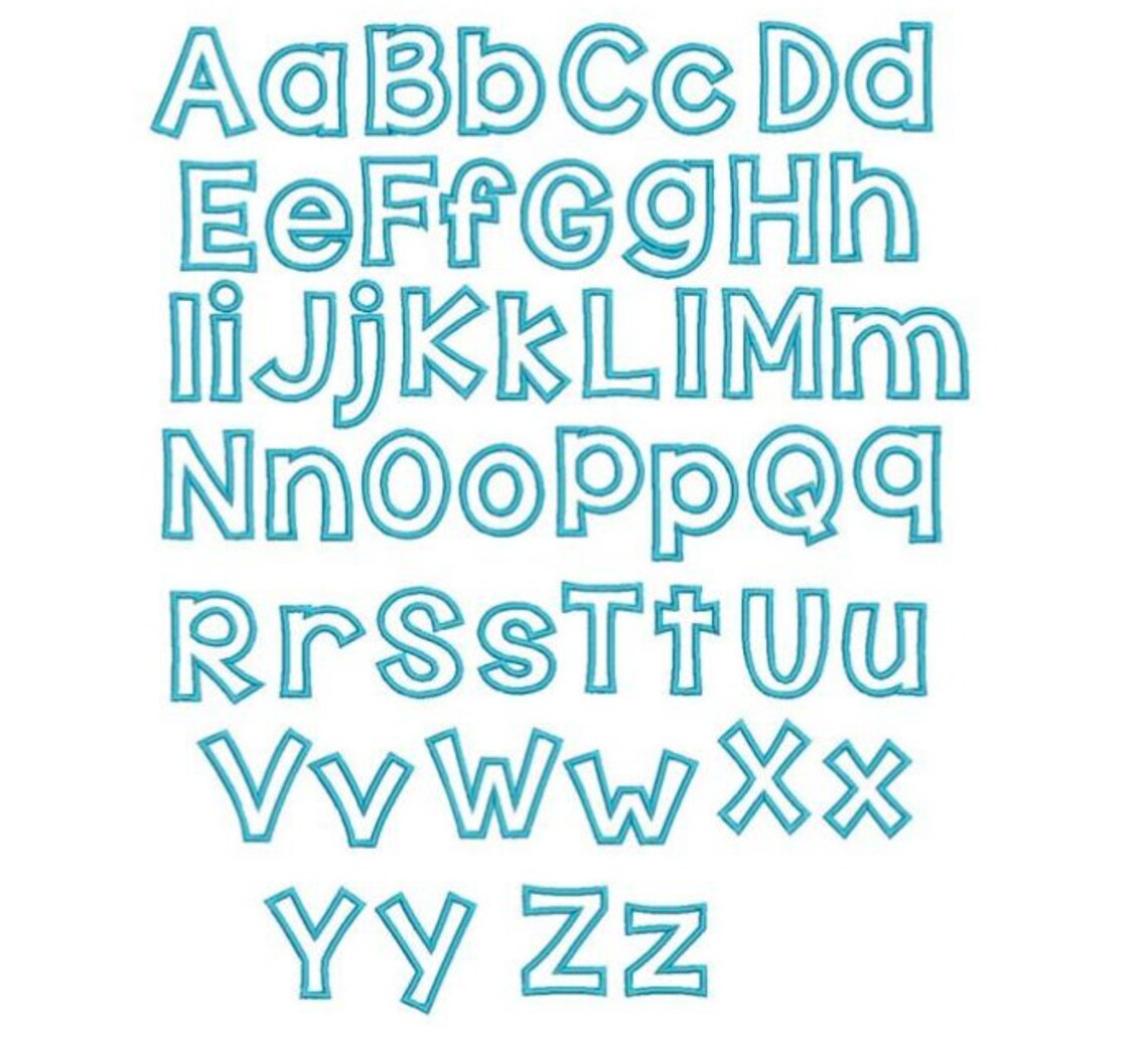 Alphabet Letter, 2 Inch, Hazel Font, Iron On, Alphabet Patch, Fabric ...