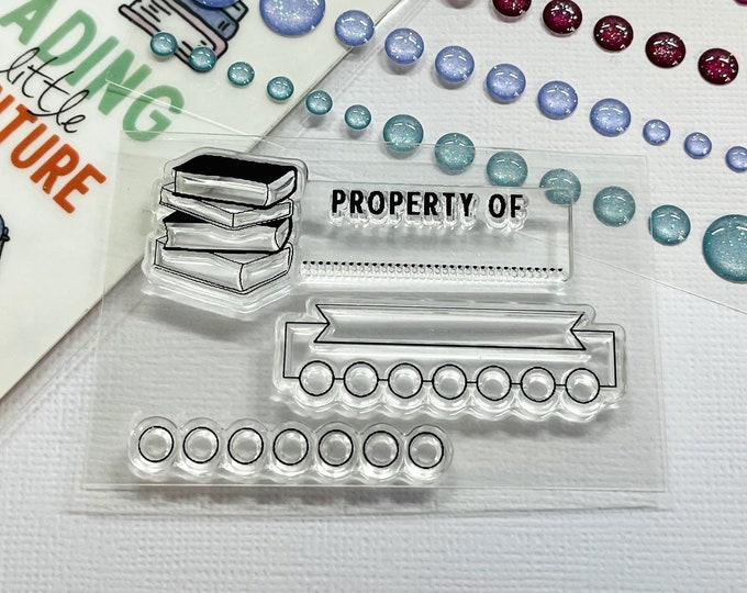 Bookish property Of Stamp Set Sample - Etsy