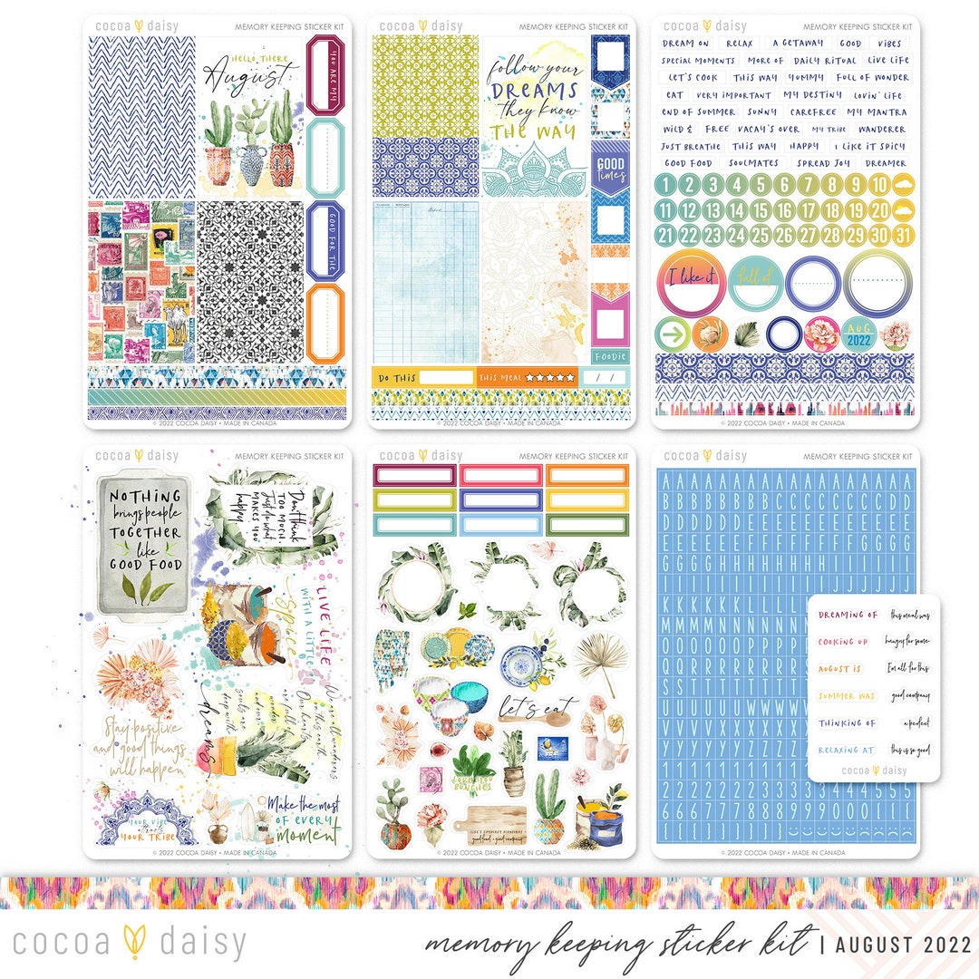 Spice Market Memory Keeping Sticker Kit - Etsy