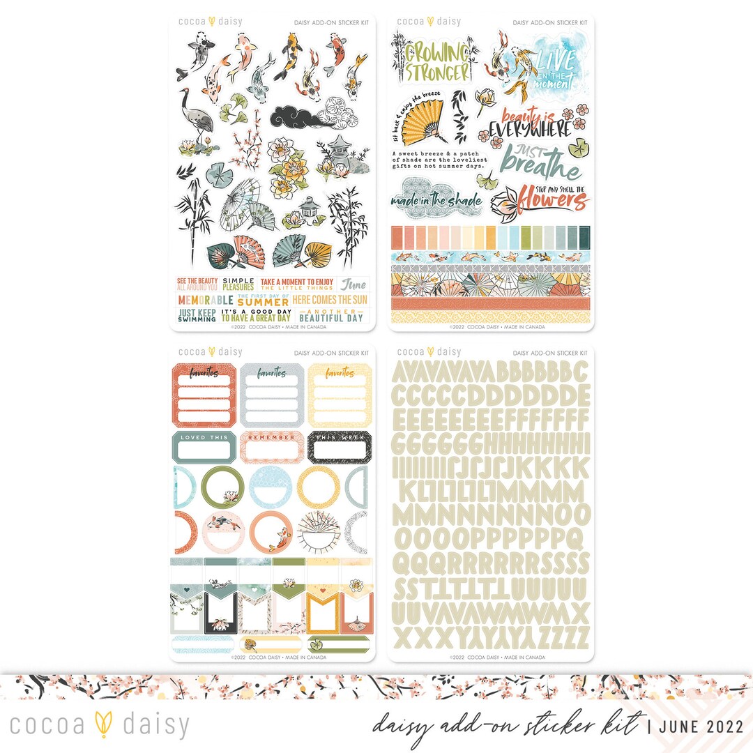 Daisy Add-on Sticker Kit Koi Pond Collection - Etsy