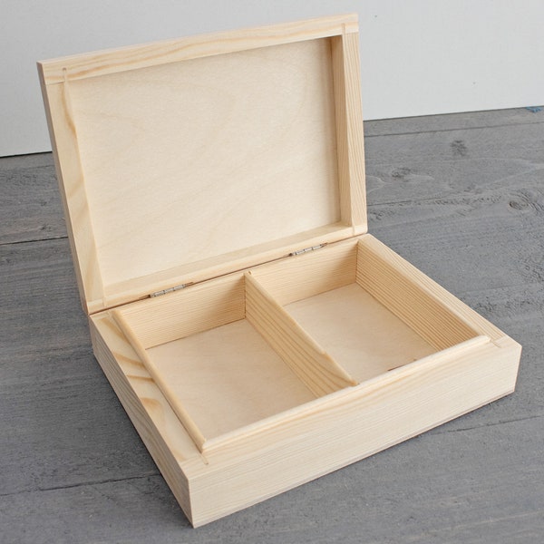 Wood Chest With Small Compartments - Etsy