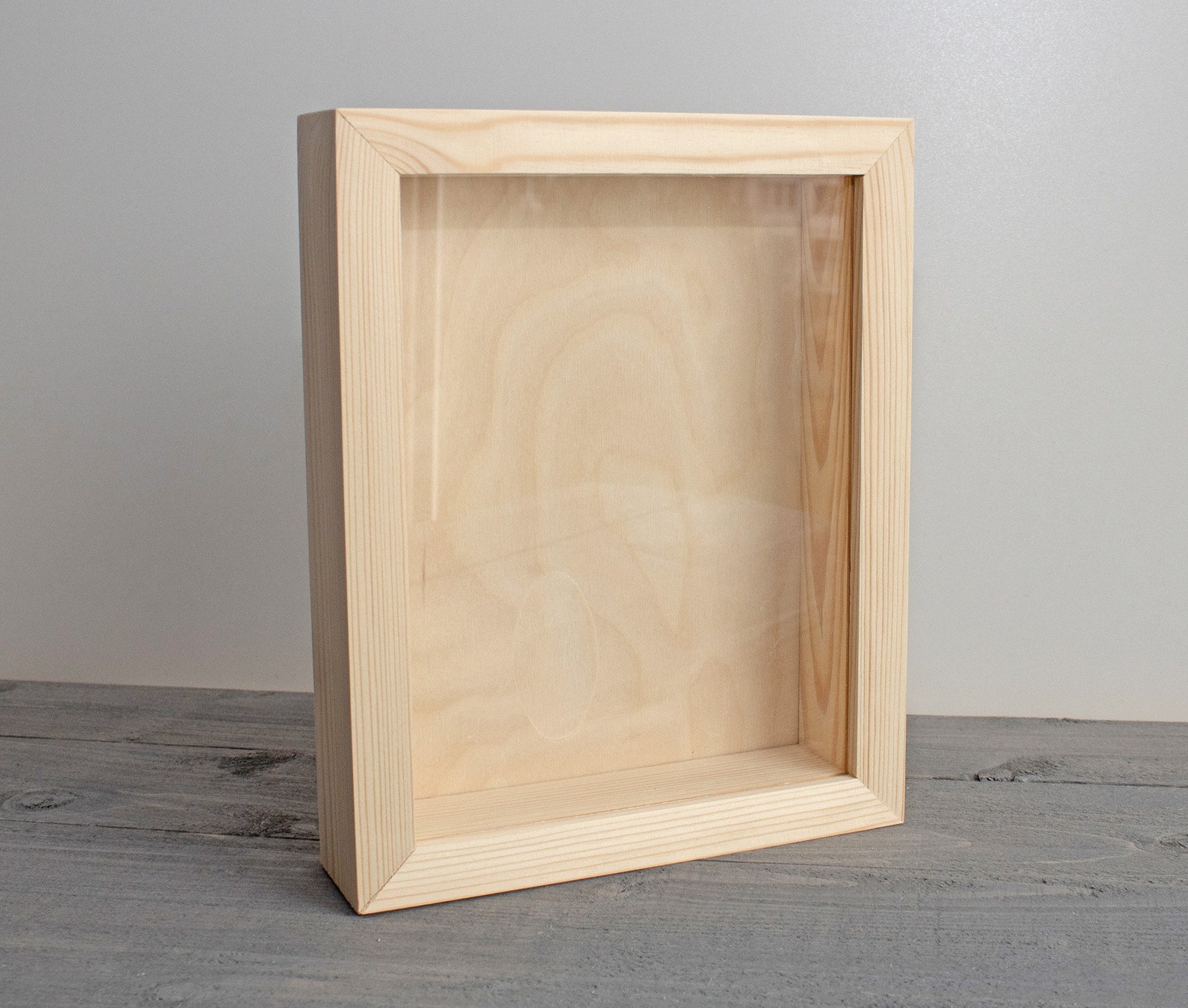 Large Wooden Shadow Box Unfinished Wood Shadow Box Wooden - Etsy