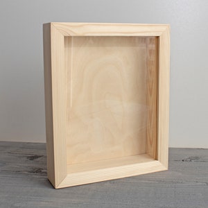 Large Wooden Shadow Box Unfinished Wood Shadow Box Wooden - Etsy