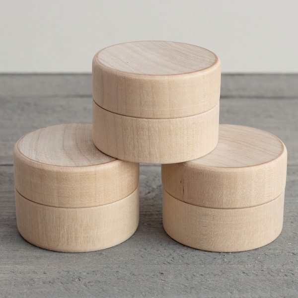 Round Wood Box - Etsy