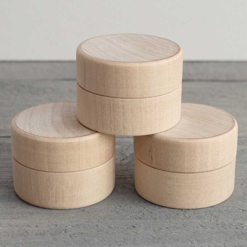 Round Wood Box - Etsy
