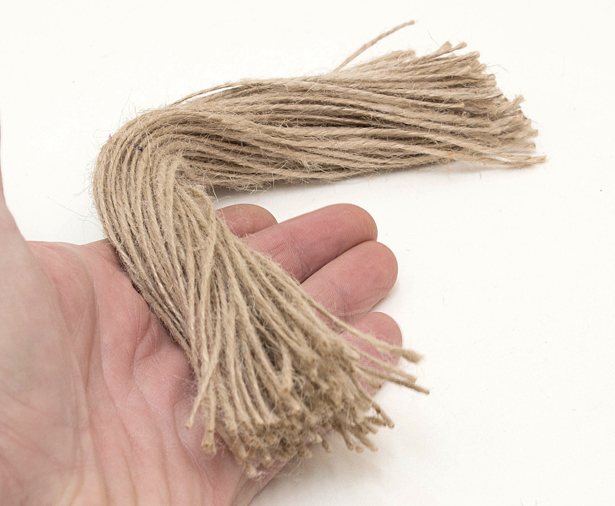 100x Natural Jute Cord Jute Ribbon Tags Cord Hanging Tags | Etsy