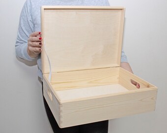 Unfinished Wood Box | Etsy