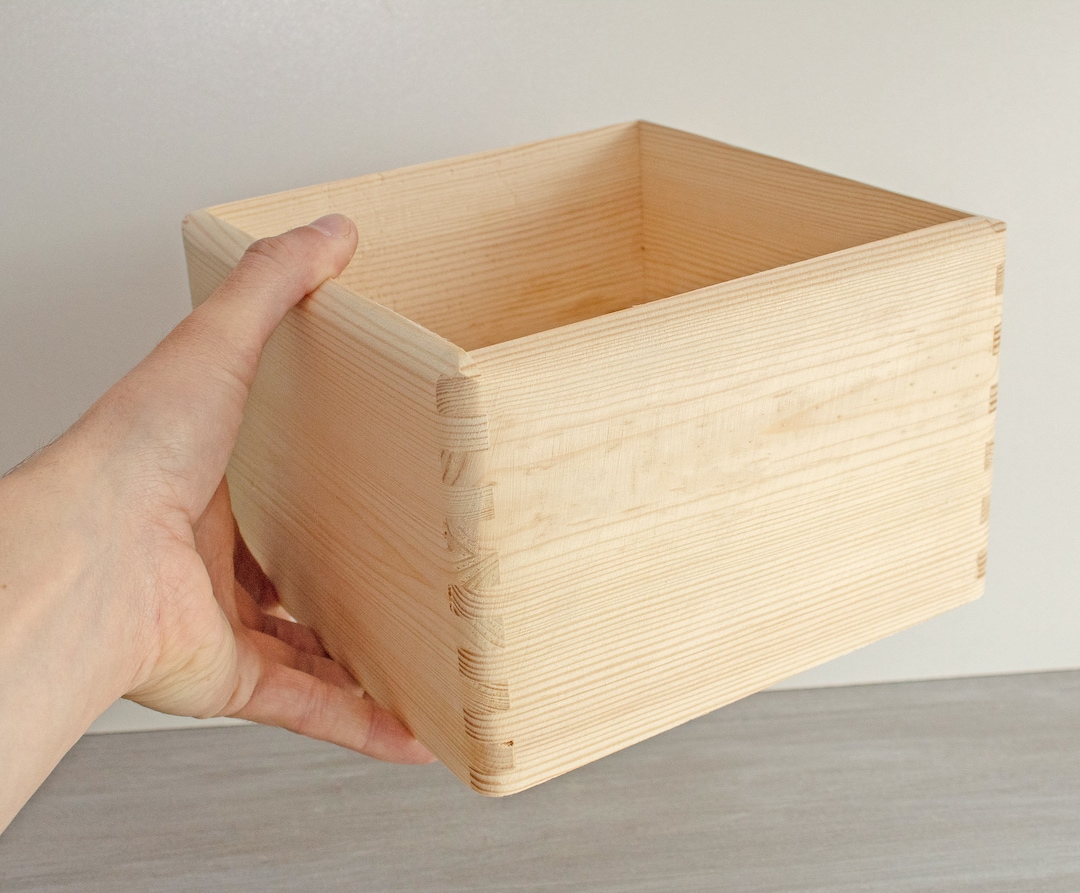 Unfinished Wooden Box, Flower Box Centerpiece, Wood Flowerpot ...