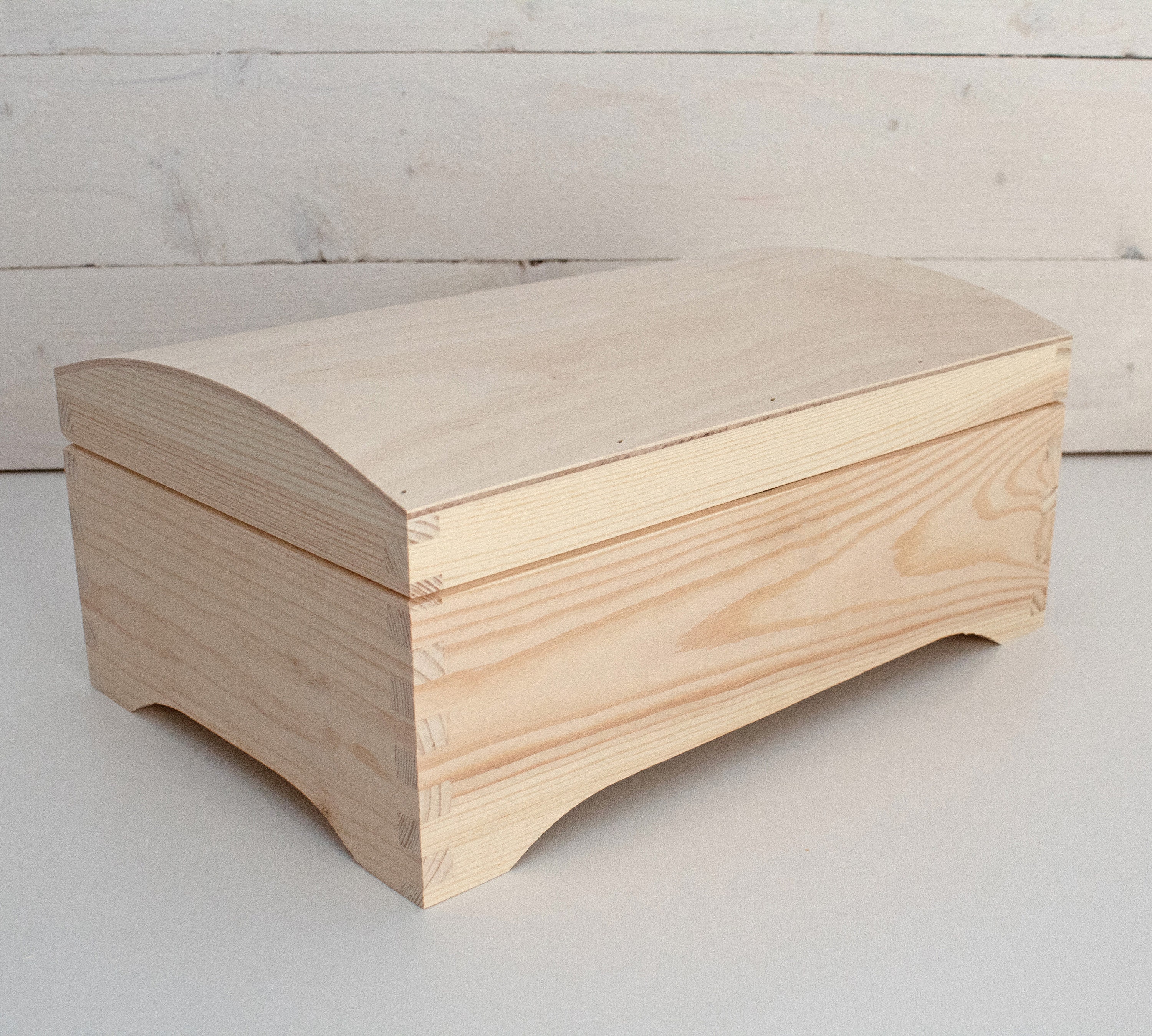 Unfinished Wooden Chest Box Natural Unpainted Wood Chest - Etsy