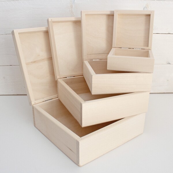 Unfinished Wood Box - Etsy