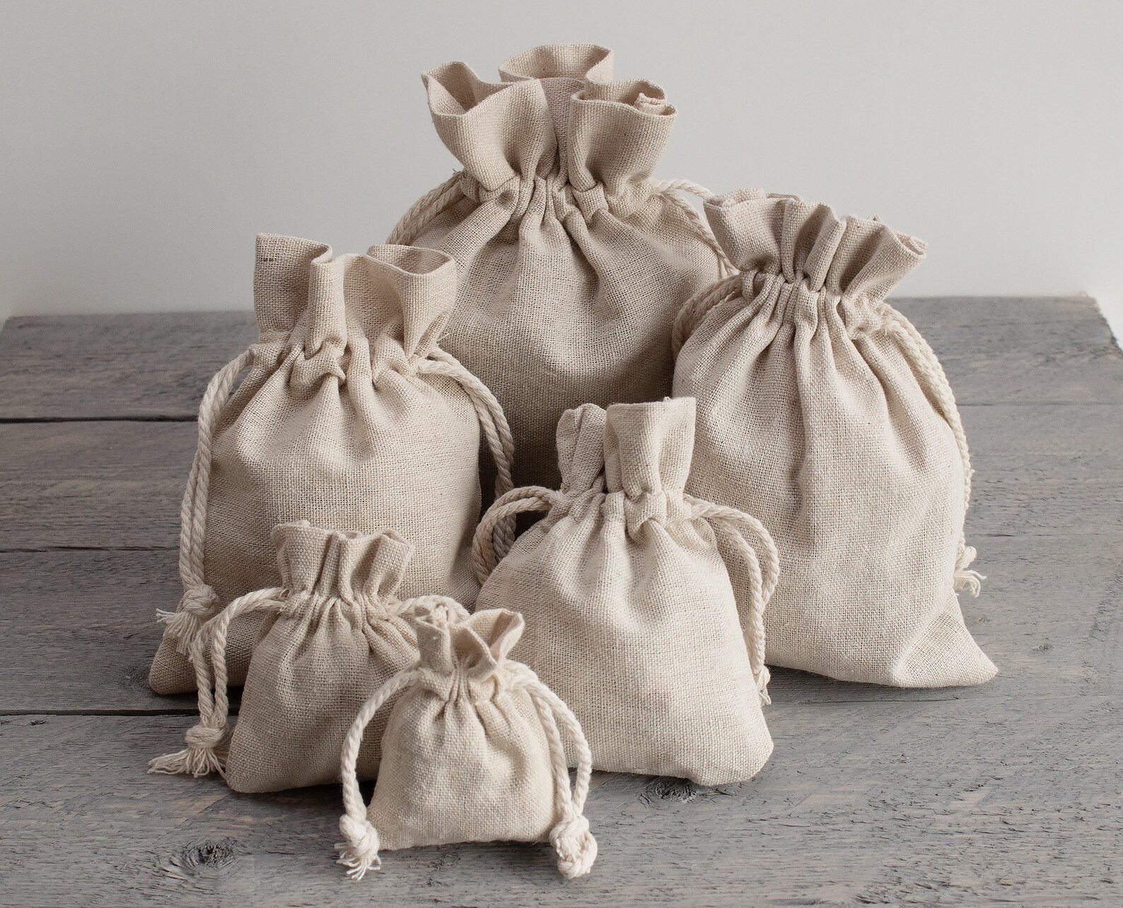 10pcs. Natural Linen Bags Jewelry Drawstring Bags Linen Gift - Etsy