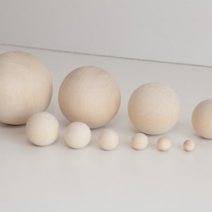 Natural Wooden Balls, Large Small Wooden Balls, Wood Beads, Game Balls ...