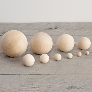 Natural Wooden Balls, Large Small Wooden Balls, Wood Beads, Game Balls ...