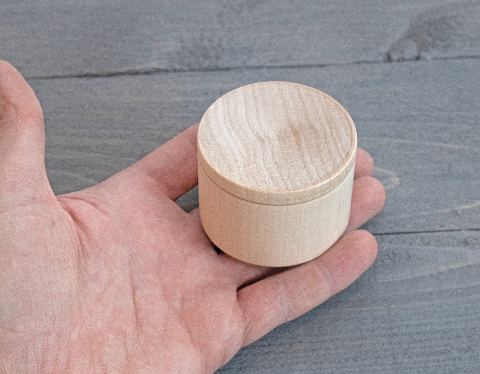 Unfinished Round Wooden Box Wood Roud Box Wood Trinket Box - Etsy UK