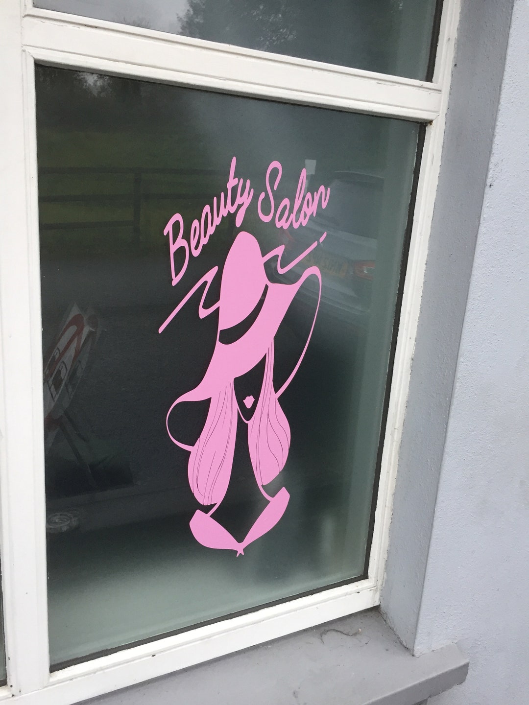 Beauty Salon Vinyl Window Print - Etsy