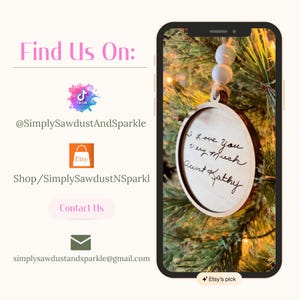 Handwriting Recipe Ornament | Handwriting Ornament | Handwritten Recipe ...