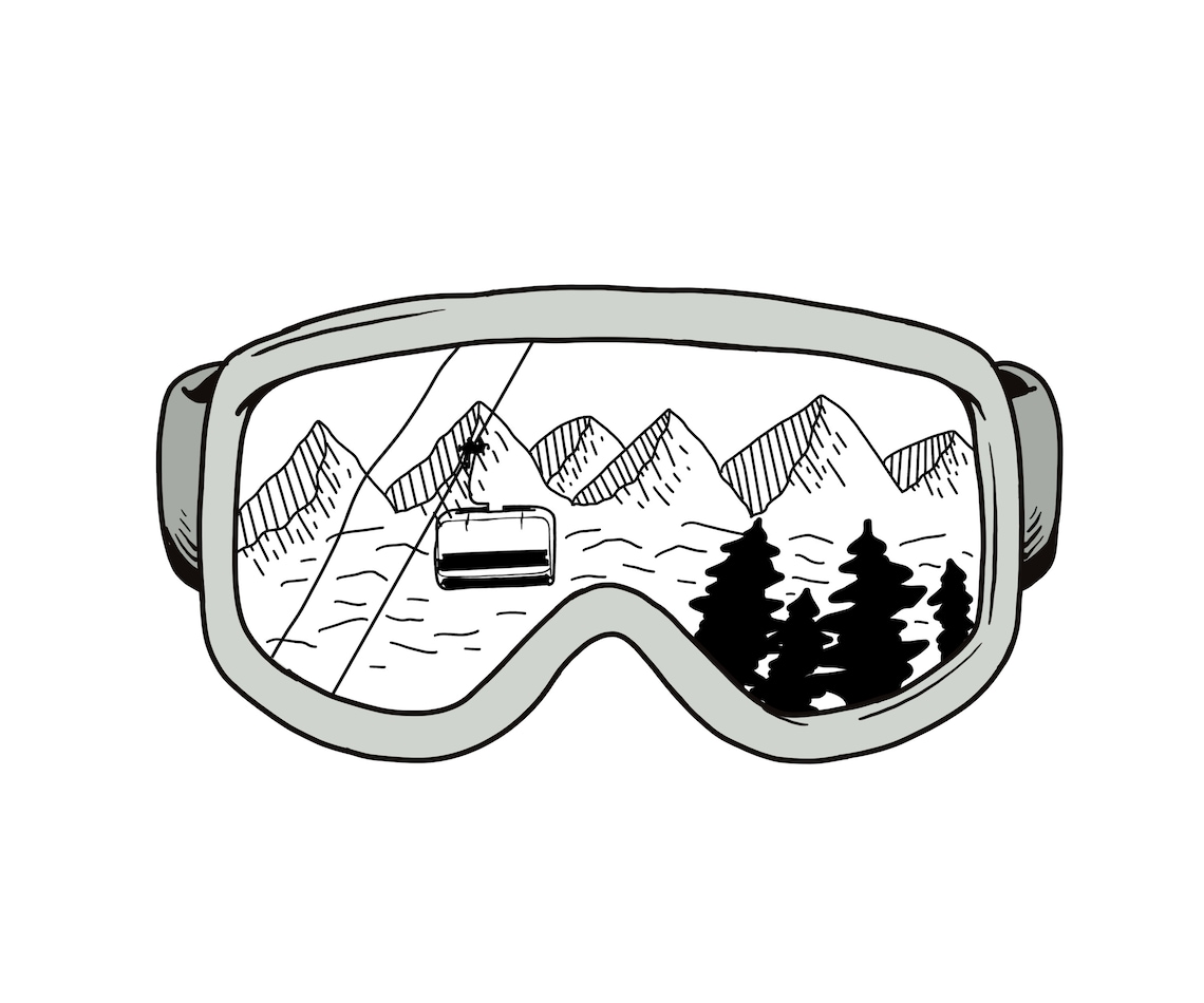 Snow Goggles Sticker - Etsy