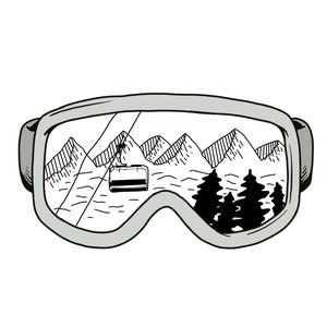 Snow Goggles Sticker - Etsy