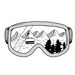 Snow Goggles Sticker - Etsy