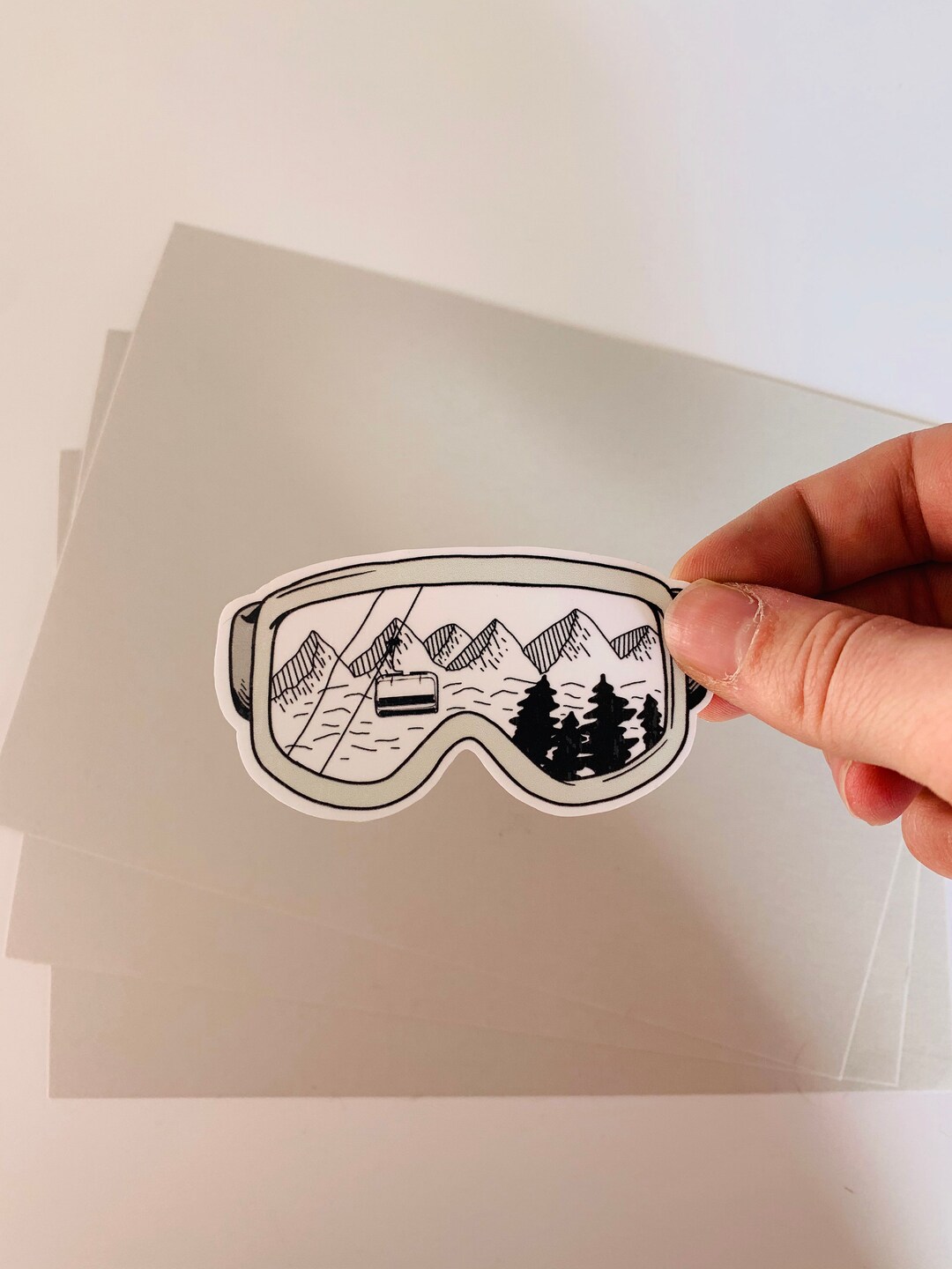 Snow Goggles Sticker - Etsy