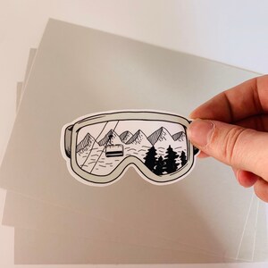 Snow Goggles Sticker - Etsy