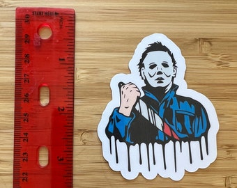 Halloween Michael Myers Sticker - Etsy
